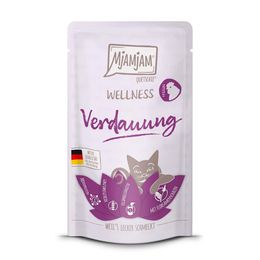 MjAMjAM Quetschie Wellness Verdauung Huhn Katzen-Nassfutter getreidefrei 12x125g
