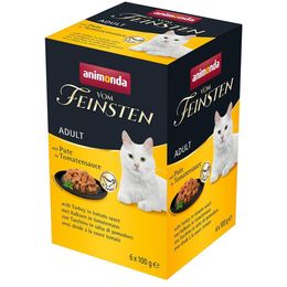 animonda vom Feinsten Adult mit Pute in TomatenSauce Katzen-Nassfutter hoher Feuchtigkeitsanteil