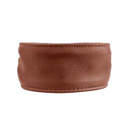 Hunter Ergonomisch Arvika Halsband, Rindsleder cognac 65/L