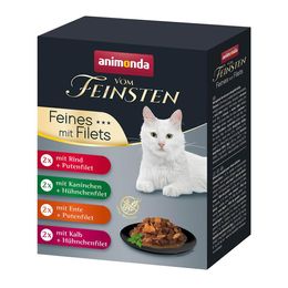 animonda vom Feinsten Adult Feine Vielfalt mit Filets Katzen-Nassfutter ohne Getreide 6x8x85g