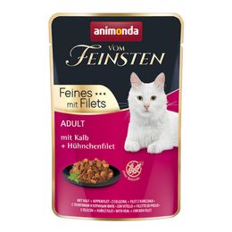 animonda vom Feinsten Adult mit Kalb + H&uuml;hnchenfilet Katzen-Nassfutter ohne Getreide 18x85g