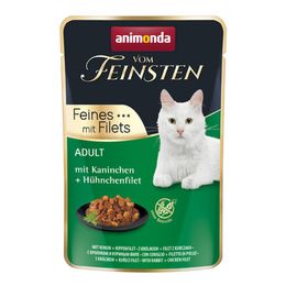 animonda vom Feinsten Adult mit Kaninchen + H&uuml;hnchenfilet Katzen-Nassfutter getreidefrei 36x85g