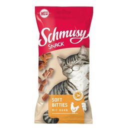 Schmusy Snack Soft Bitties mit Huhn Katzensnacks getreidefrei 60g