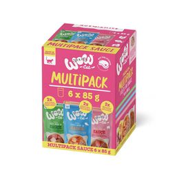 WOW Cat Sauce MULTIPACK Katzen-Nassfutter getreidefrei 6x85g