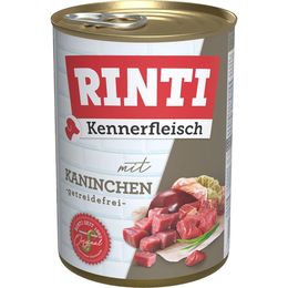 Rinti Kennerfleisch Kaninchen Hunde-Nassfutter getreidefrei 12x400 g
