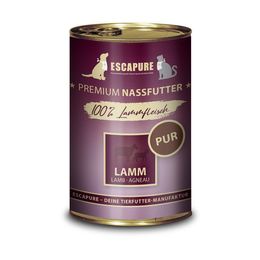 Escapure Lamm PUR Hunde-Nassfutter getreidefrei 6x400g