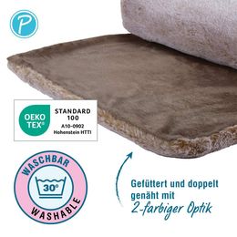 Petlando Kuscheldecke Alaska braun L - 110 x 80 cm