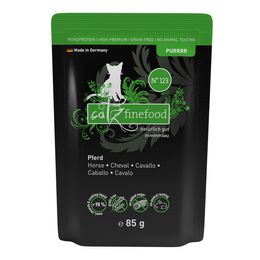 Catz Finefood Purrrr N&deg; 123 - Pferd Katzen-Nassfutter Monoprotein 8x85g