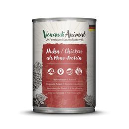 Venandi Animal Probierpaket I Huhn, Pute, Rind Katzen-Nassfutter Single-Protein 6x400g