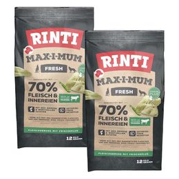 Rinti Max-i-Mum Pansen Hunde-Trockenfutter mit Vitaminen 2x12kg