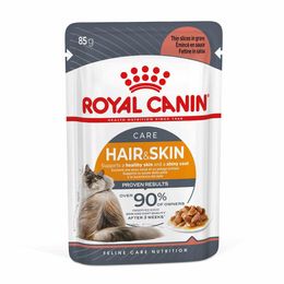 Royal Canin Hair & Skin Gravy Katzen-Nassfutter Fellgesundheit unterst&uuml;tzend 12x85g