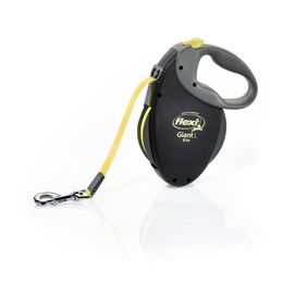 Flexi Rollleine Giant Gurt 8 Meter L - black / Neonyellow