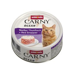 animonda Carny Wei&szlig;er Thunfisch und Red Snapper Katzen-Nassfutter getreidefrei 24x80g