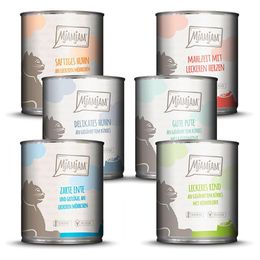 MjAMjAM leckere Mahlzeiten Mixpaket III Katzen-Nassfutter getreidefrei 24x800g