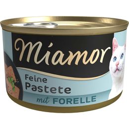 Miamor Pastete Forelle Katzen-Nassfutter ohne Soja 24x85g