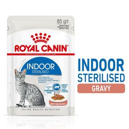 Royal Canin INDOOR Sterilised Katzen-Nassfutter f&uuml;r Wohnungskatzen 48x85g