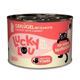 Lucky Lou Lifestage Kitten Gefl&uuml;gel Katzen-Nassfutter ohne Getreide 24x200g