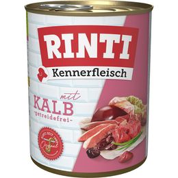 Rinti Kennerfleisch Kalb Hunde-Nassfutter getreidefrei 24x800g