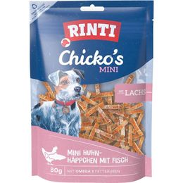 Rinti Chicko Mini H&auml;ppchen mit Lachs Hundesnacks ohne Zuckerzusatz 80g