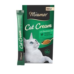 Miamor Cat Cream Huhn + Gem&uuml;se Katzensnacks ohne Zuckerzusatz 20x15g