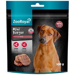 ZooRoyal Mini Burger reich an Rind Hundesnacks getreidefrei 100g