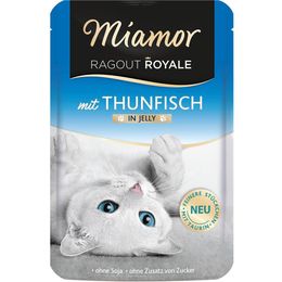 Miamor Ragout Royale Thunfisch in Jelly Katzen-Nassfutter ohne Zuckerzusatz 44x100g