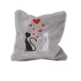 Aum&uuml;ller Spielkissen True Love Pl&uuml;sch mit Silver Vine und Dinkelspelz