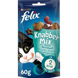 FELIX KnabberMix Strandspa&szlig; Katzensnacks bunter Mix 8x60g