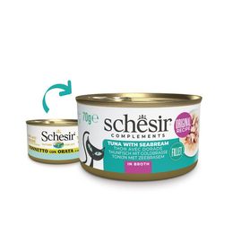 Schesir Cat Thunfisch mit Goldbrasse in Br&uuml;he 12x70 g