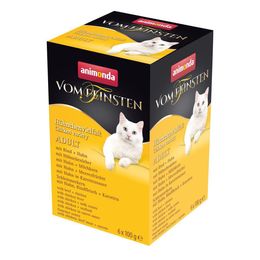animonda vom Feinsten Adult Mixpack H&uuml;hnchenvielfalt Katzen-Nassfutter Alleinfutter 6x100g
