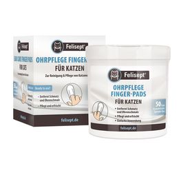 Felisept Ohrpflege Finger-Pads f&uuml;r Katzen 50 St&uuml;ck