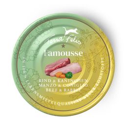 Terra Felis Rind & Kaninchen Katzen-Nassfutter getreidefrei 12x80g