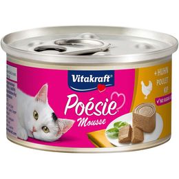 Vitakraft Po&eacute;sie Mousse Huhn Katzen-Nassfutter zuckerfreie Rezeptur 12x85g