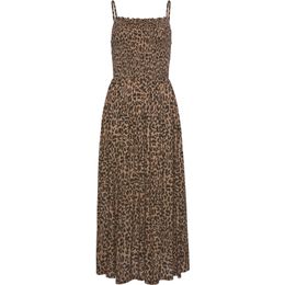 Buffalo Damen Midikleid, leo-bedruckt, Gr&ouml;&szlig;e 42