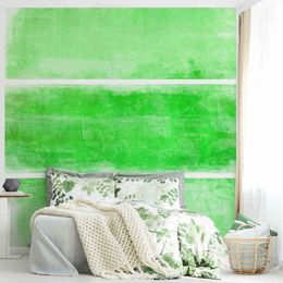Bilderwelten Mustertapete originell Abstrakt Wandtapete einzigartig - Colour Harmony Green - Streifen Wohnzimmer Schlafzimmer