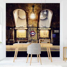 Bilderwelten Tapete - Fototapete Skyline - Baker Street - Wandtapete Schlafzimmer Wohnzimmer modern - auch kleisterfrei