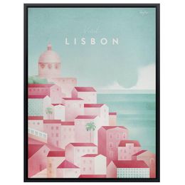 Bilderwelten Leinwandbild Reiseposter - Lissabon