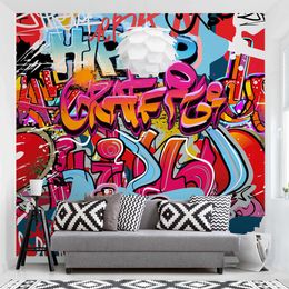 Bilderwelten Tapete - Fototapete HipHop Graffiti - Wandtapete Schlafzimmer Wohnzimmer modern - auch kleisterfrei