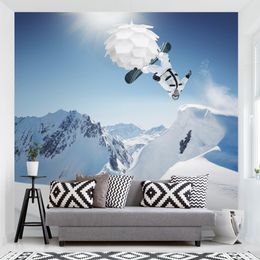 Bilderwelten Tapete - Fototapete Kinderzimmer - Fliegender Snowboarder - Kindertapete Kinder Jungen M&auml;dchen Babyzimmer - auch selbstklebend