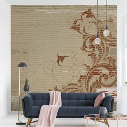 Bilderwelten Mustertapete originell modern Wandtapete einzigartig - Laubranken - Ornamente Wohnzimmer Schlafzimmer