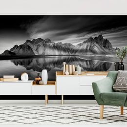Bilderwelten Tapete von - Vesturhorn in Island - Natur Bildtapete Bildtapete Schlafzimmer Wohnzimmer Fototapete auch selbstklebend