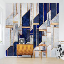Bilderwelten Mustertapete Geometrische Formen mit Gold