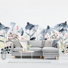 Bilderwelten Fototapete Wildblumen Aquarell I