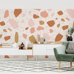 Bilderwelten Fototapete Detailliertes Terrazzo Muster Pisa selbstklebende Tapete Wandtapeten Wohnzimmer,Schlafzimmer Vliestapete
