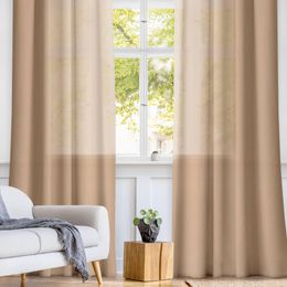 Bilderwelten Vorhang Terracotta Taupe