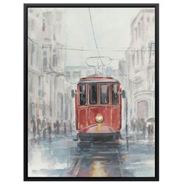 Bilderwelten Leinwandbild - Hochformat Stra&szlig;enbahn-Studie I