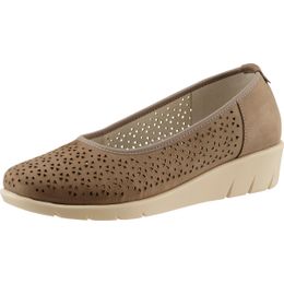 Damen Ballerina camel, Gr&ouml;&szlig;e 41