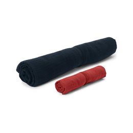 Tchibo - 2 Musselin-Handt&uuml;cher - blau