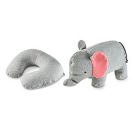 Tchibo - 2-in-1-Nackenh&ouml;rnchen &raquo;Elefant&laquo; - grau