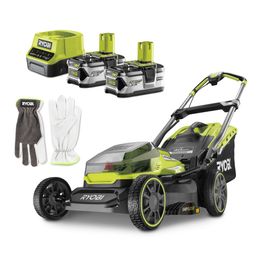 Ryobi 18 V One+ Akku-Rasenm&auml;her-Set &raquo;Ry18Lmx40A-240&laquo; - gr&uuml;n
